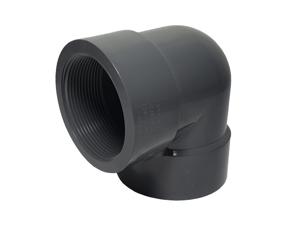 Codo 90 grados PVC Rosca sch.80